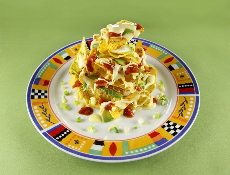 Nachos Stack stock image. Image of cooked, gourmet, meal - 13120785