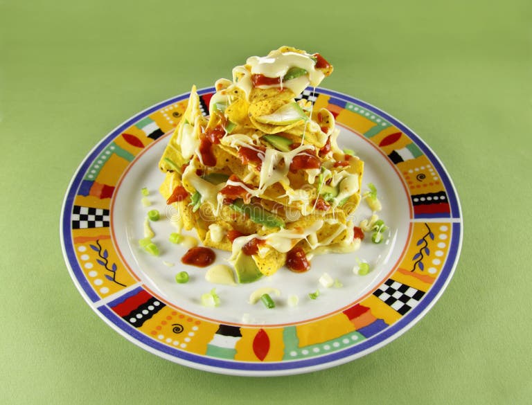 Nachos Stack stock image. Image of cooked, gourmet, meal - 13120785