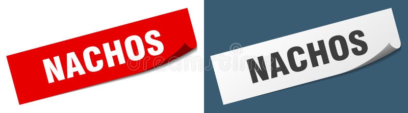 Nachos Sticker. Nachos Sign Set Stock Vector - Illustration of mexico ...