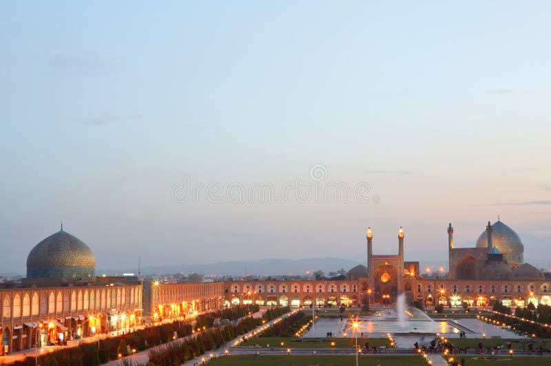 Moschee in Isfahan, Der Iran Stockbild - Bild von dachboden, asien: 3971735