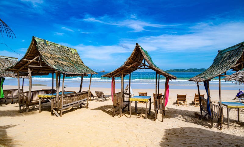Nacpan Beach Near El Nido, Palawan, Philippines Stock Image - Image of ...