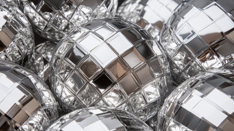 Nacro Seamless Pattern Tile Pile Seamless Disco Ball Texture Stock ...