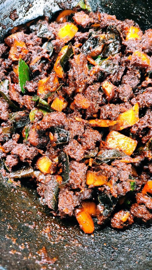 Nadan Beef fry stock image. Image of fruit, flower, meal - 196242293