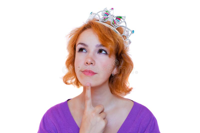 Nadenkend meisje stock afbeelding. Image of nadenkend - 10806977