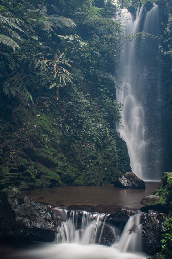Nadim Waterfall in Ciater, Subang, West Java, Indonesia. by Using the ...