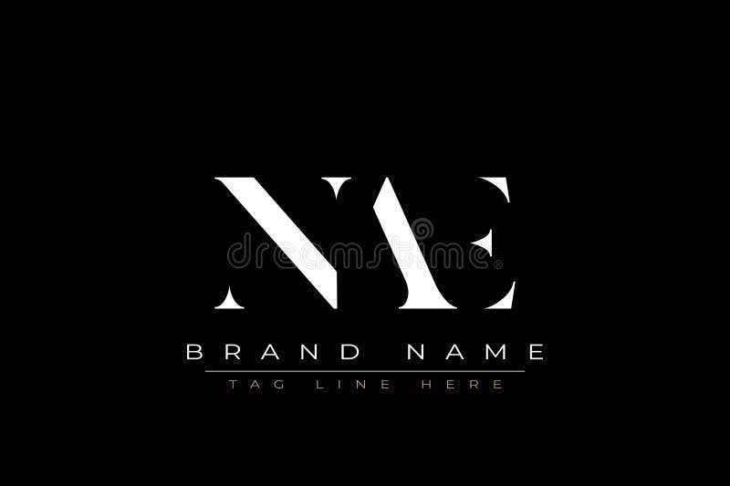 NAE Abstract Letter Logo Design Stock Vector - Illustration of sign ...
