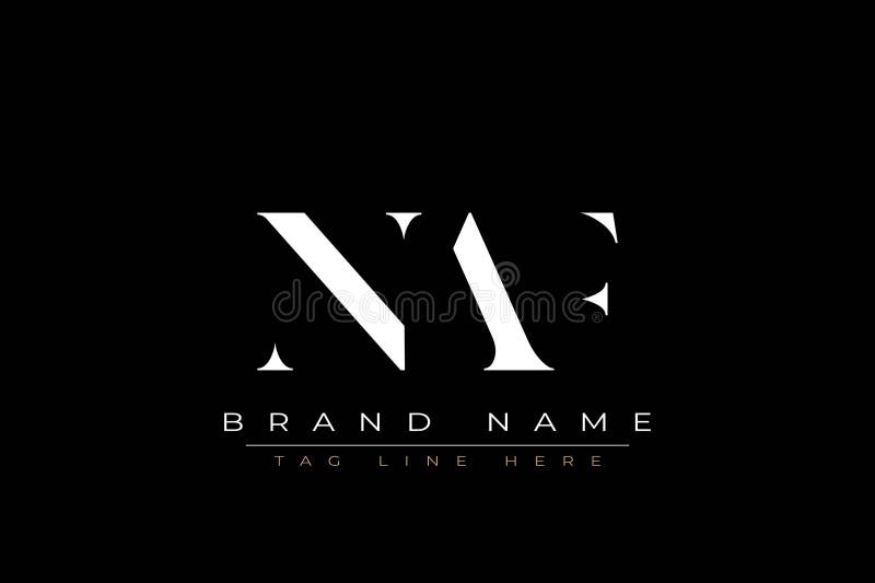 NAF Abstract Letter Logo Design Stock Vector - Illustration of initial ...