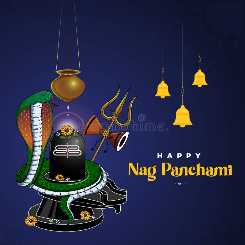 Happy Nag Punchami of Banner Design Stock Vector - Illustration of holy ...