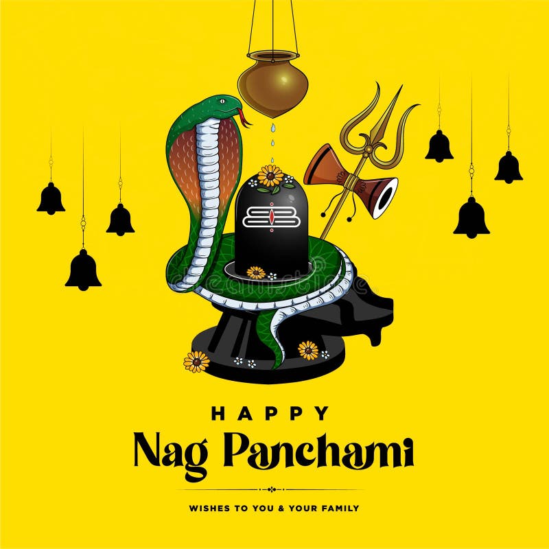 Happy Nag Punchami of Banner Design Stock Vector - Illustration of naag ...