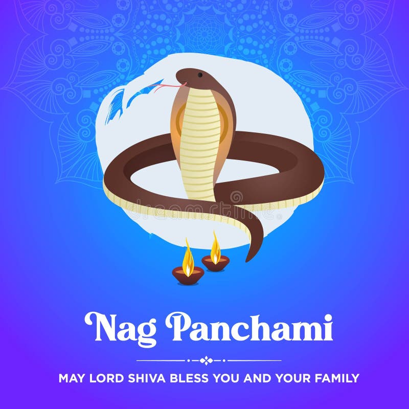 Happy Nag Punchami of Banner Design Stock Vector - Illustration of ...