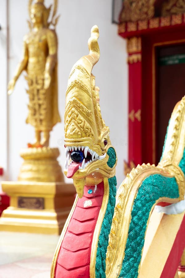 Naga big snake head stock photo. Image of asia, traditional - 294876164