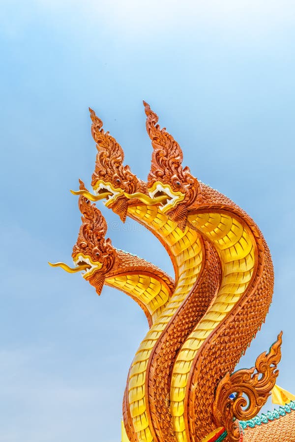 Naga, Asian dragon stock photo. Image of flower, dragon - 56671332