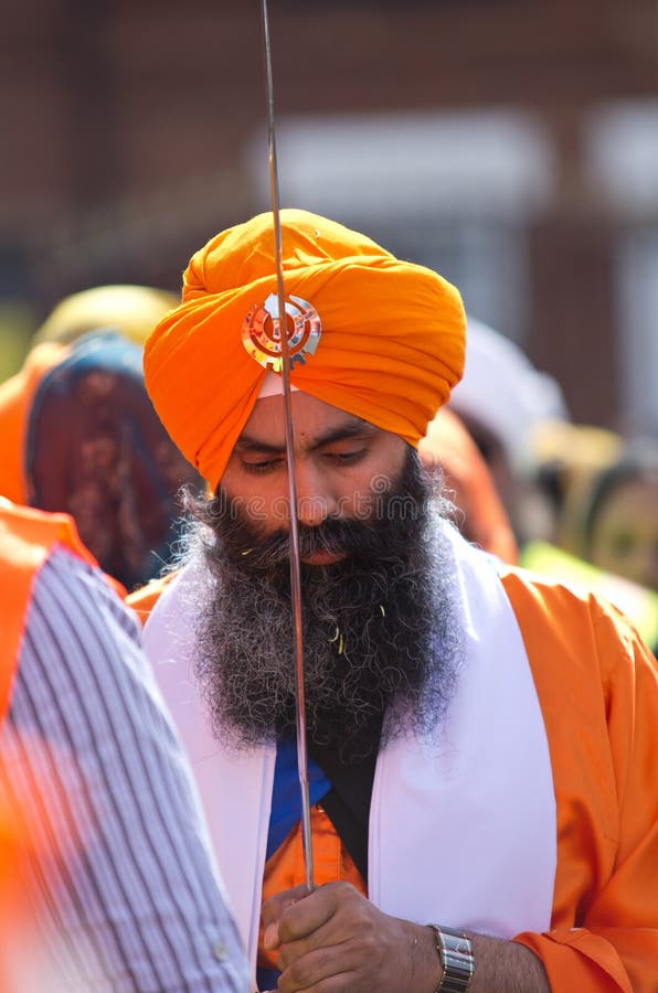 Nagar Kirtan Sikh Procession Editorial Stock Image - Image of head ...