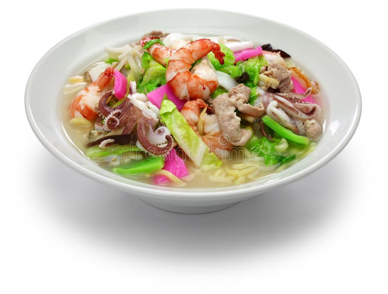 Nagasaki Champon Noodle Soup Stock Photo - Image of bean, local: 182062004