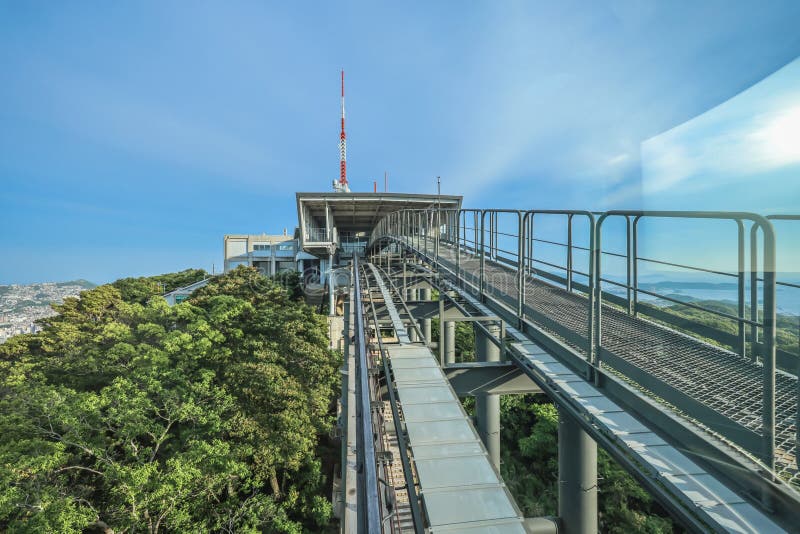 A Nagasaki Inasa Slope Car Summit Station May 13 2024 Editorial Stock ...