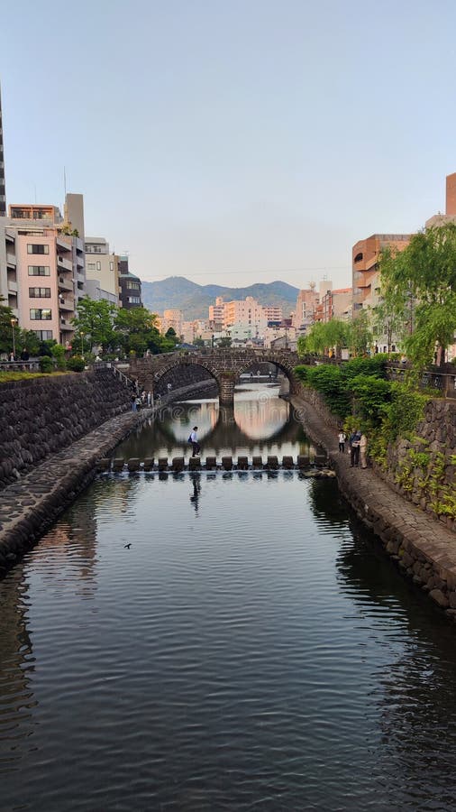 Nagasaki, Japan - May 12, 2025. Megane Bridge Editorial Stock Image ...
