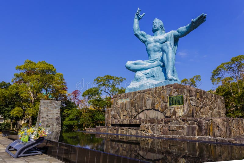 Nagasaki Peace Monument editorial image. Image of bomb - 36060475