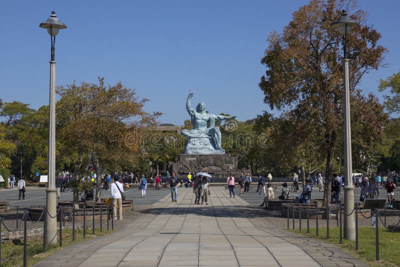 Nagasaki Peace Statue by Seibo Kitamura at Nagasaki Peace Park in ...