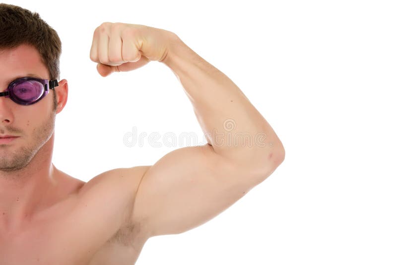 Nageur De Jeune Homme, Muscles Photo stock - Image du biceps ...