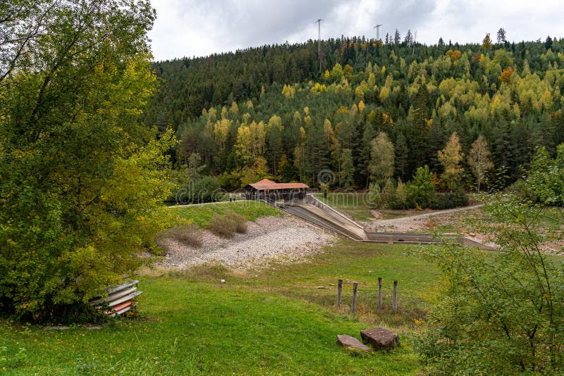 Nagold Dam at the Nagold Valley, Black Forest, Germany Stock Image ...