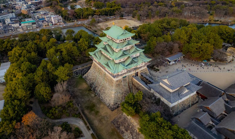 Nagoya Castle aerial view stock photo. Image of cultural - 311086068