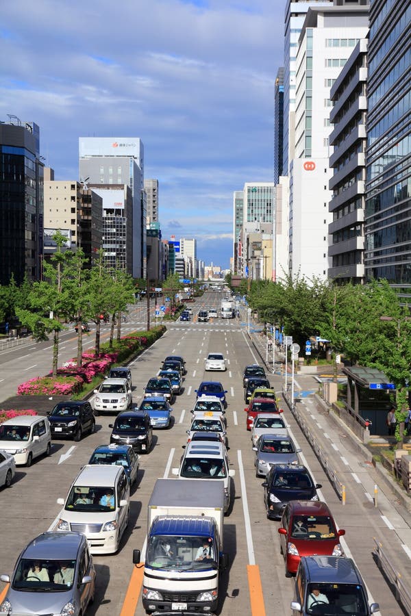 Nagoya-Verkehr redaktionelles stockfotografie. Bild von städtisch ...