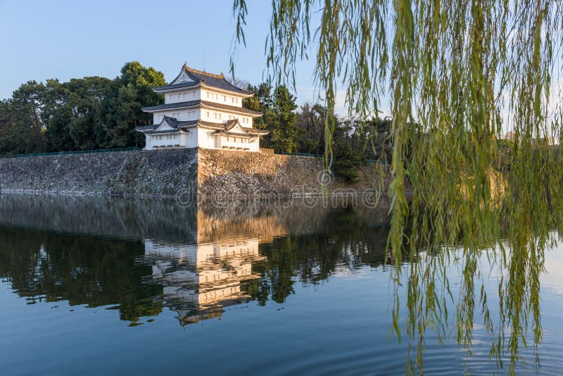 Nagoya, Aichi, Japan Castle Moat Stock Image - Image of location, night ...