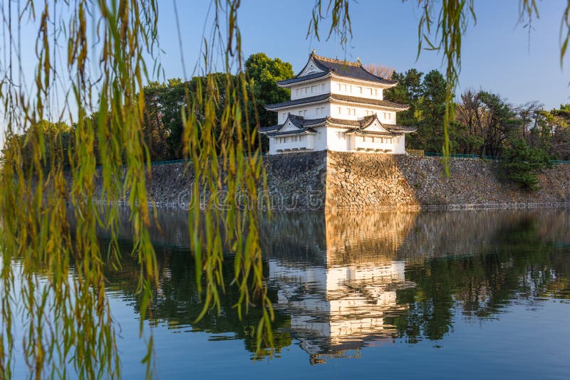 Nagoya, Japan castle moat stock photo. Image of lookout - 206755930