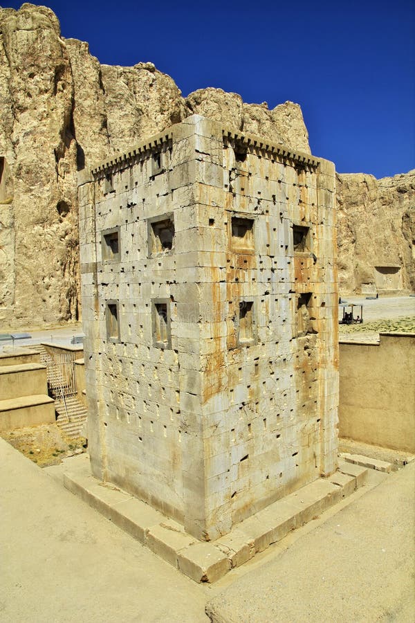 Nagsh-e Rostam Tomb and Necropolis in Persepolis, Iran Stock Image ...