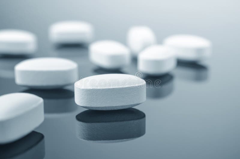 Medizin. Tabletten stockbild. Bild von kapseln, blau - 21052919