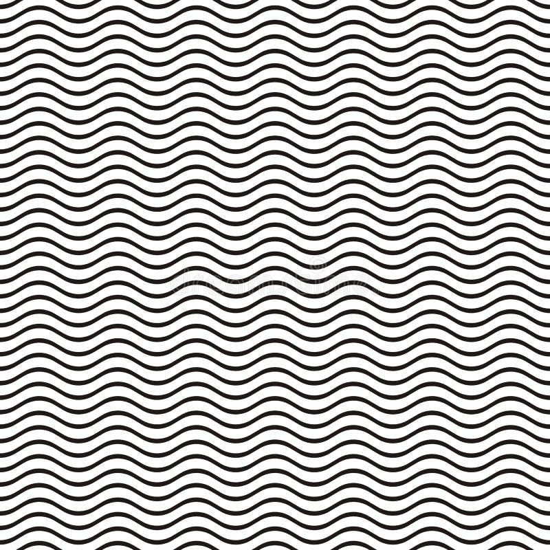 Nahtlose Gewellte Linie Muster Vektor Abbildung - Illustration von ...