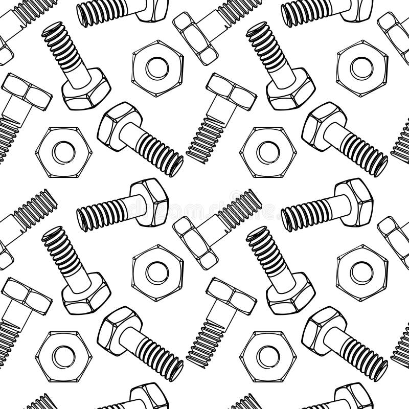 Schraube Muttern Stock Illustrationen, Vektoren, & Kliparts - 1,185 ...