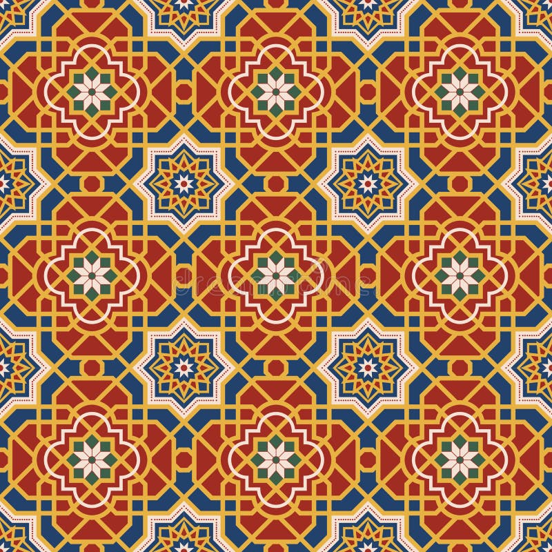 Nahtloses Muster Der Arabeske Vektor Abbildung - Illustration von ...