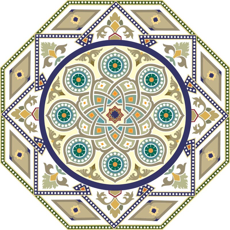 Nahtloses Muster Der Arabeske Vektor Abbildung - Illustration von kunst ...