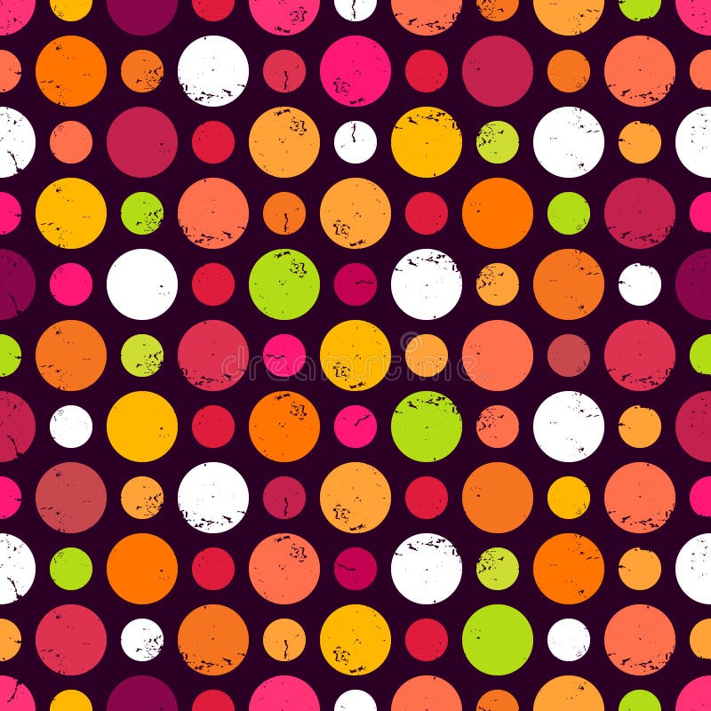 Nahtloses Muster Mit Punkten. Vektor Abbildung - Illustration von kreis ...