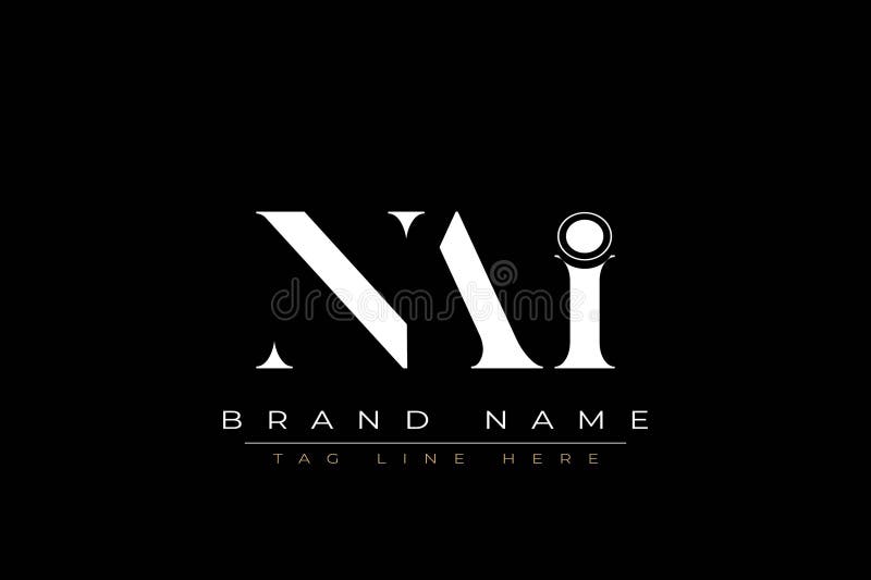 NAI Abstract Letter Logo Design Stock Vector - Illustration of clip ...