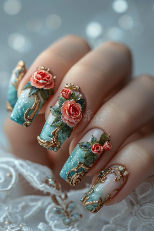Nail Art Mastery: a Captivating Showcase of 3d Three-dimensional ...