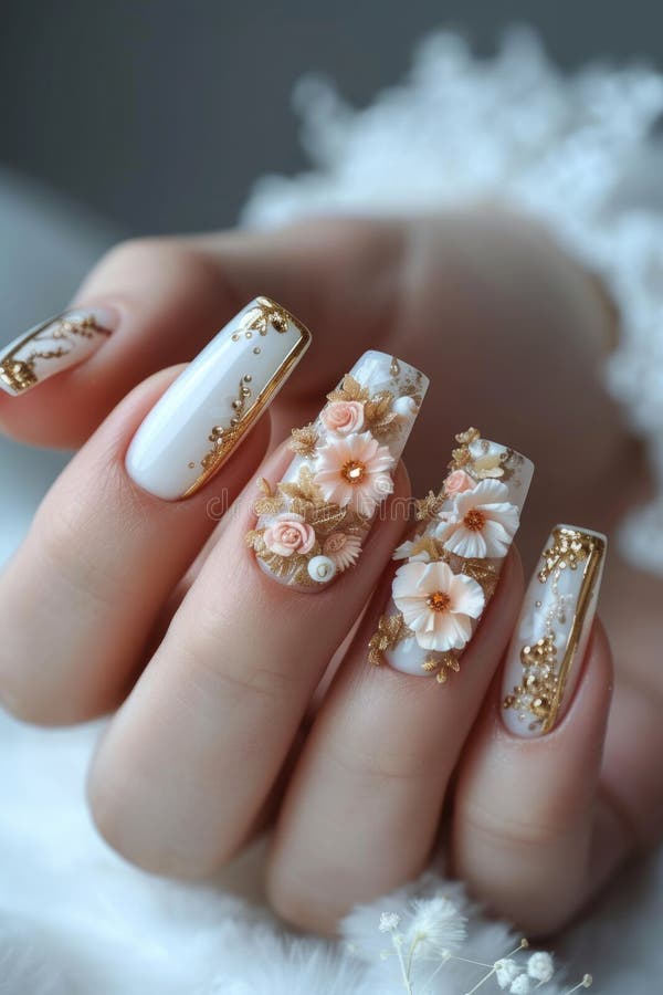 Nail Art Mastery: a Captivating Showcase of 3d Three-dimensional ...