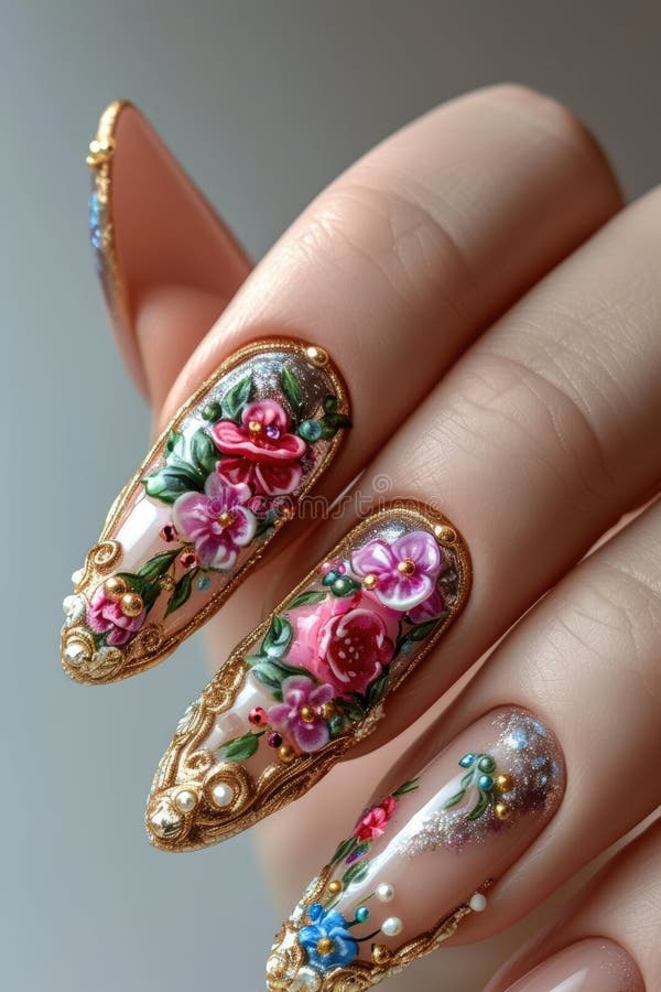 Nail Art Mastery: a Captivating Showcase of 3d Three-dimensional ...