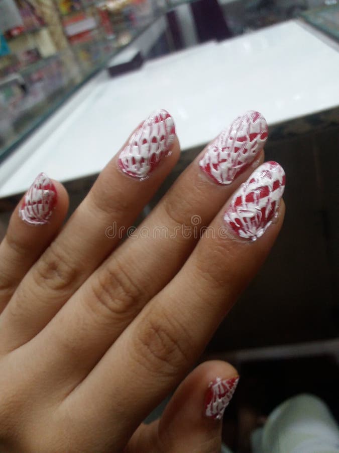 Nail Art with Use of Needle Stock Photo - Image of needle, nail: 167345168