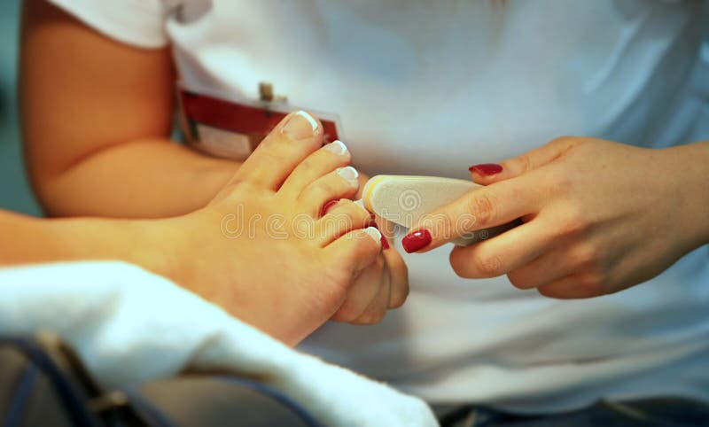 Pedicure stock image. Image of care, brush, finger, salon - 1710139