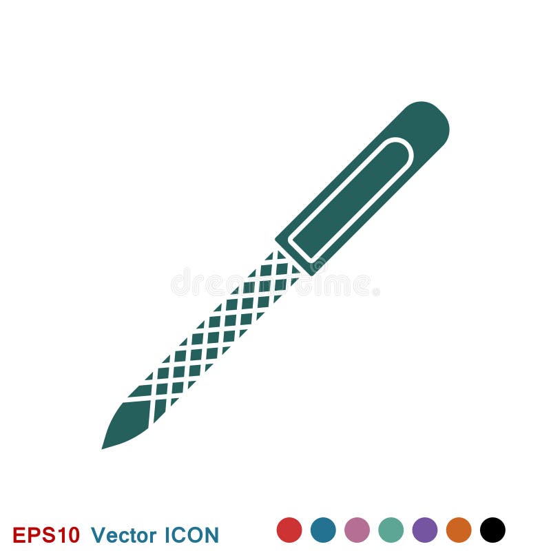 Nail Care Icon. Pedicure and Manicure Equipment. Vector Illustrations ...
