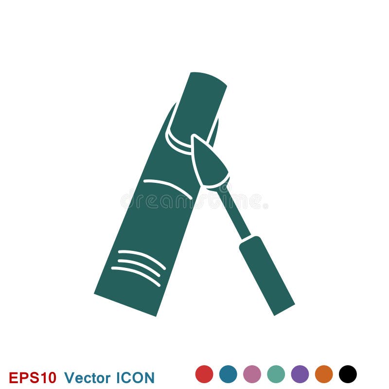 Nail Care Icon. Pedicure and Manicure Equipment. Vector Illustrations ...