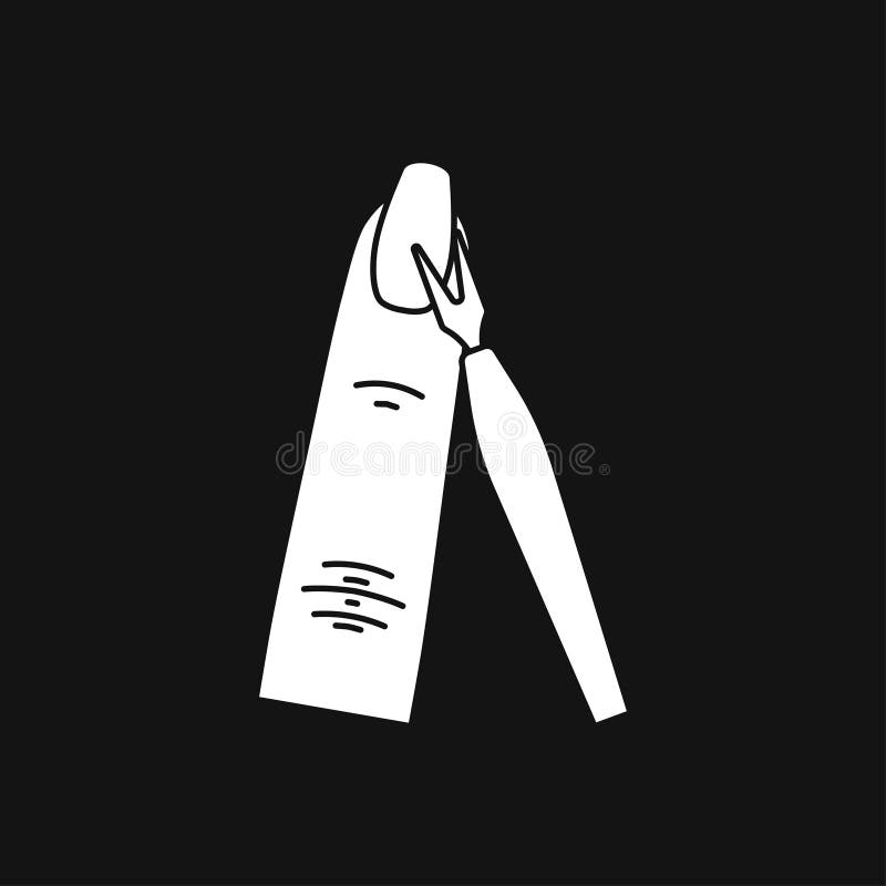 Nail Care Icon. Pedicure and Manicure Equipment. Vector Illustrations ...