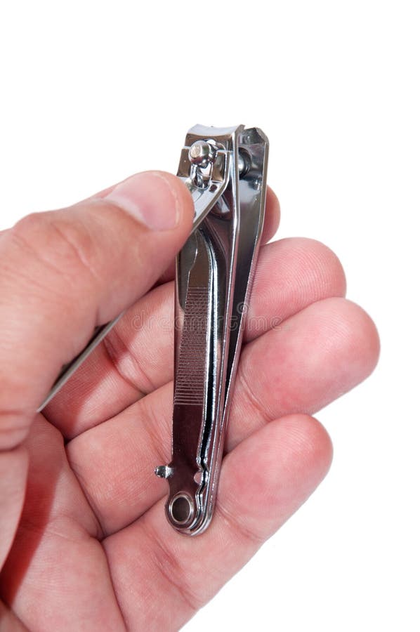 Nail Clipper In The Hand Stock Image Image Of Fingernail 54275711