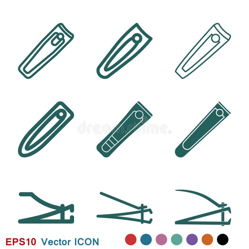 Nail Clippers Icon Logo, Illustration, Vector Sign Symbol for Design ...