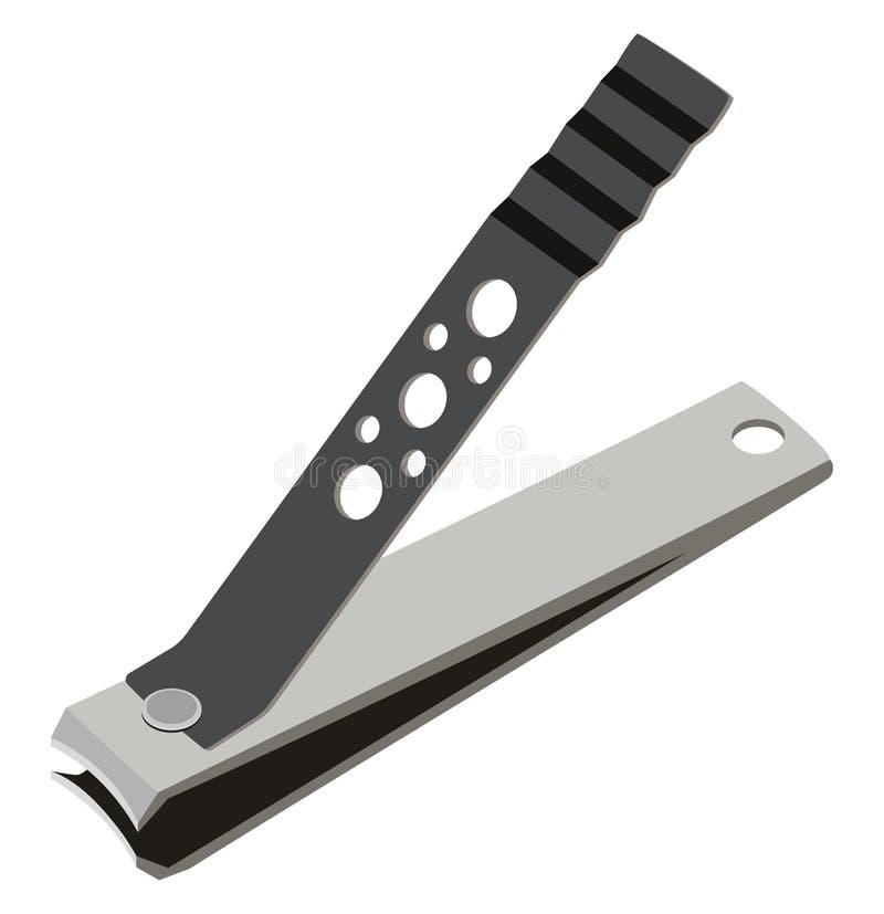 Nail cutter, icon stock vector. Illustration of manicure - 261376982