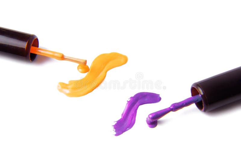 Nail Enamel Polish Isolated Stock Photo - Image of nails, cosmetic ...