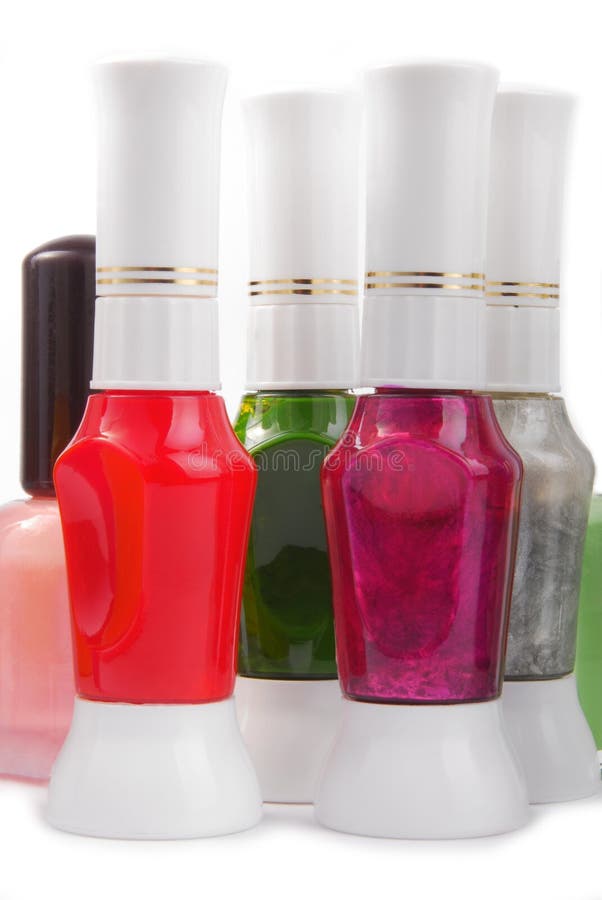 Nail Enamel Polish Isolated Stock Image - Image of glitter, enamel ...
