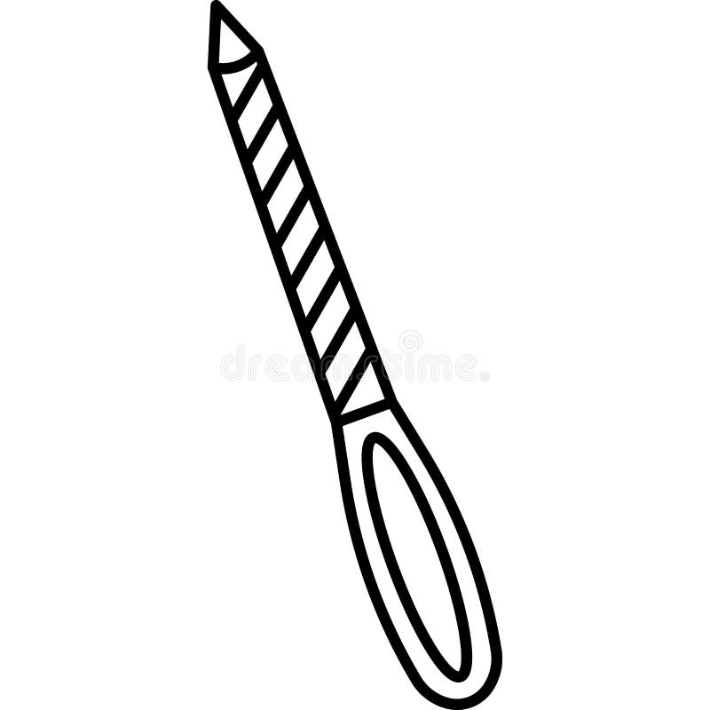 Nail File Icon Vector stock vector. Illustration of pedicure - 147496979